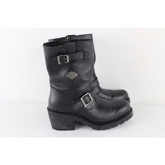 Harley-Davidson | Shoes | Vtg 9s Harley Davidson Womens 8 Leather ...
